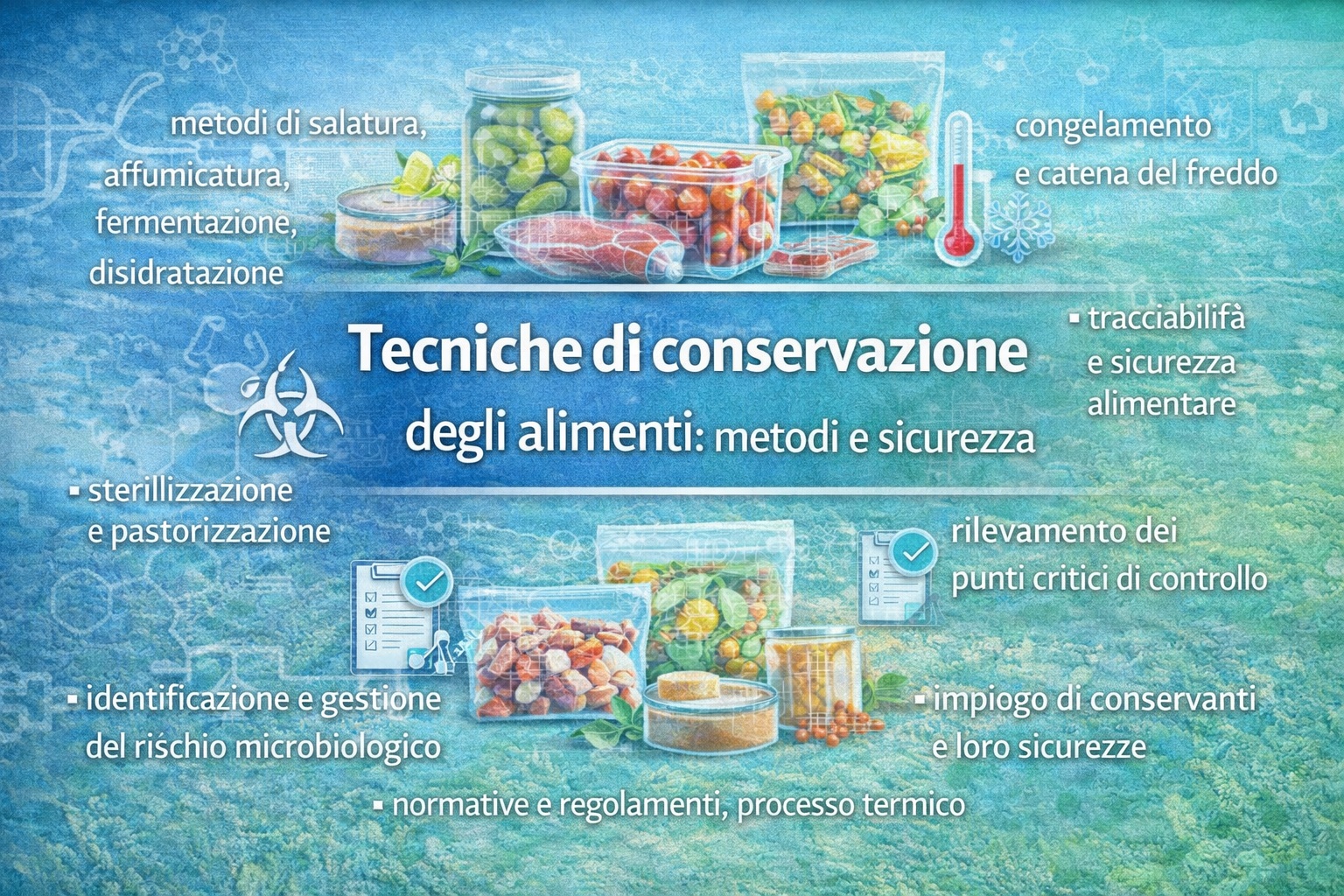 Tecniche di conservazione degli alimenti: metodi e sicurezza